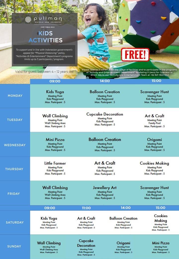 Pullman Ciawi Vimala Hills Resort Spa & Convention - Activities and ...