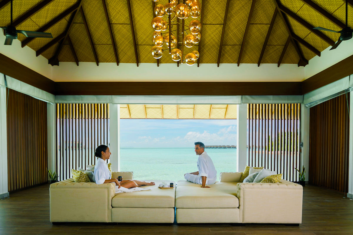 An over-water spa that creates luxury wellness by through the healing ...