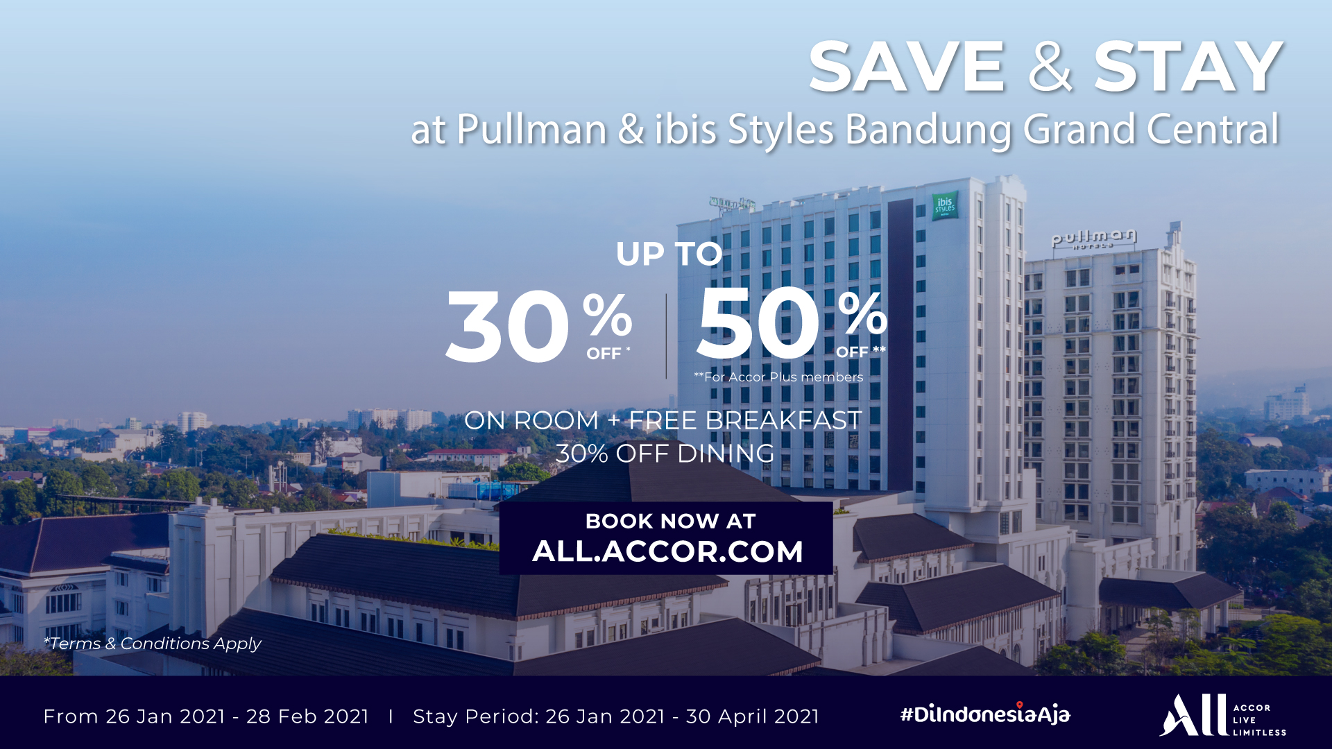 PULLMAN & IBIS STYLES BANDUNG GRAND CENTRAL