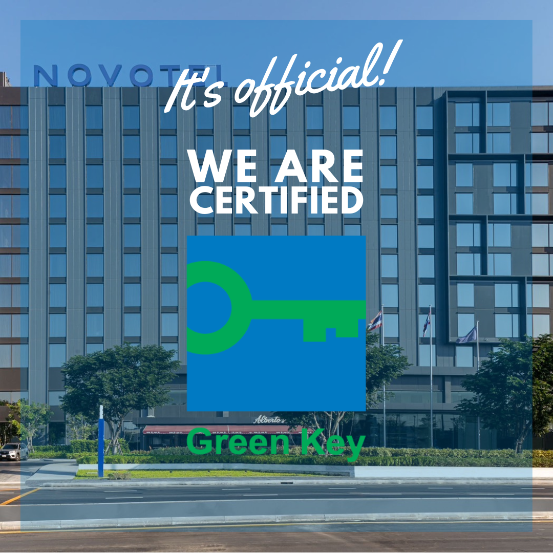 ใบรับรอง Green Key | โรงแรมโนโวเทล ฟิวเจอร์พาร์ค รังสิต