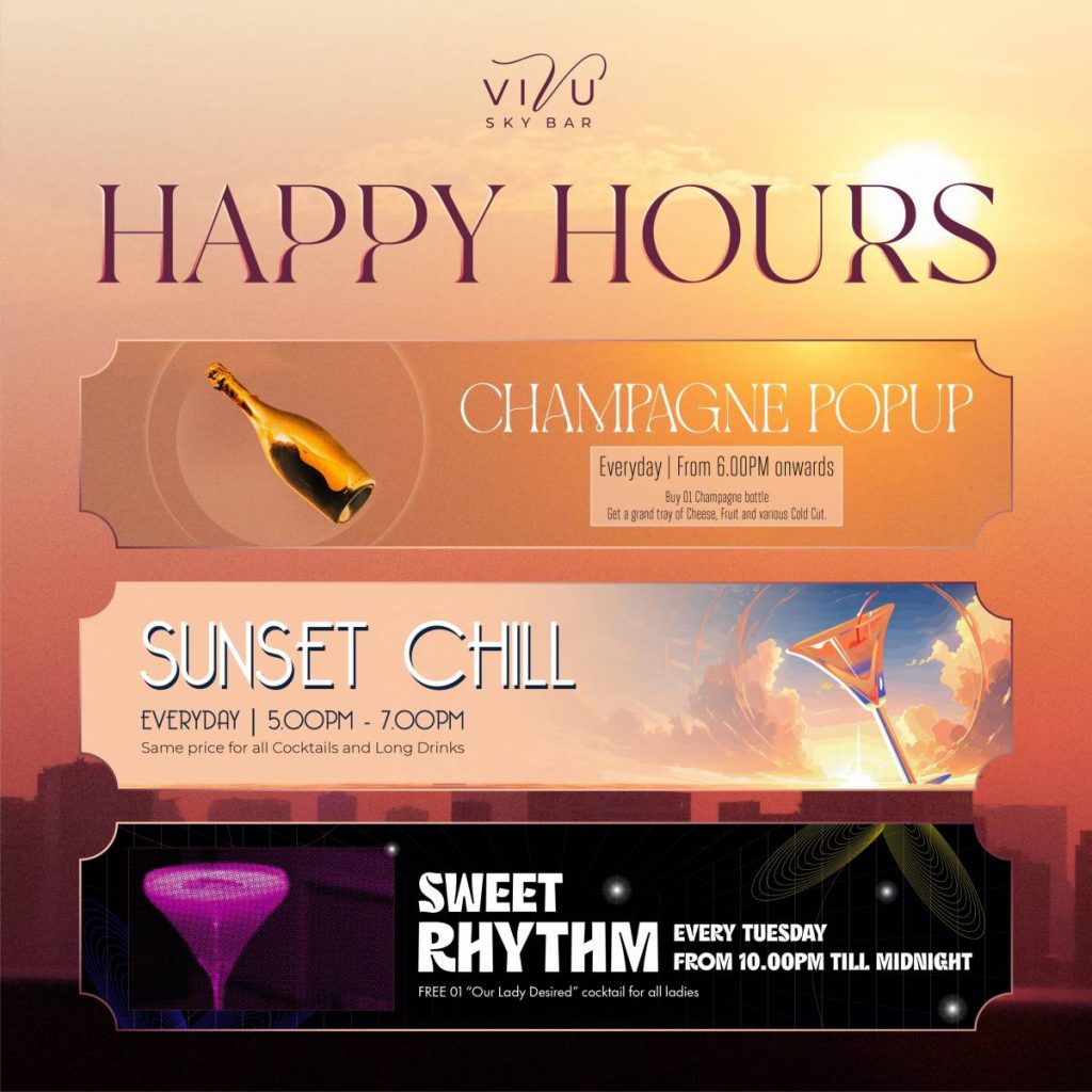 Grand Mercure Hanoi - Happy Hours at Vivu Sky Bar