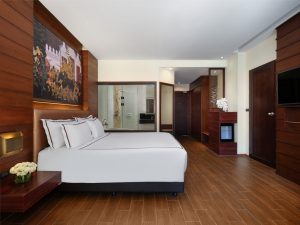 Deluxe Pool Access Room gives direct entry to resort pool.