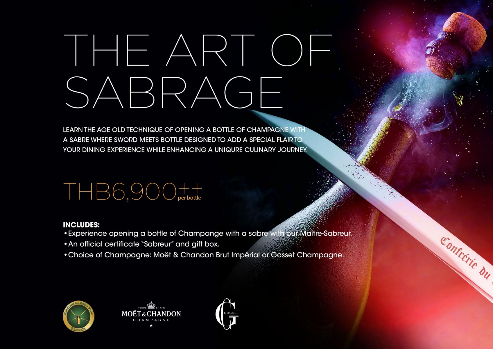 THE ART OF SABRAGE - Pullman Phuket Arcadia Naithon Beach